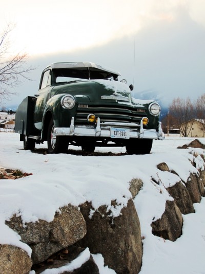 Old Cars in Snow Car Photography | MyRideisMe.com